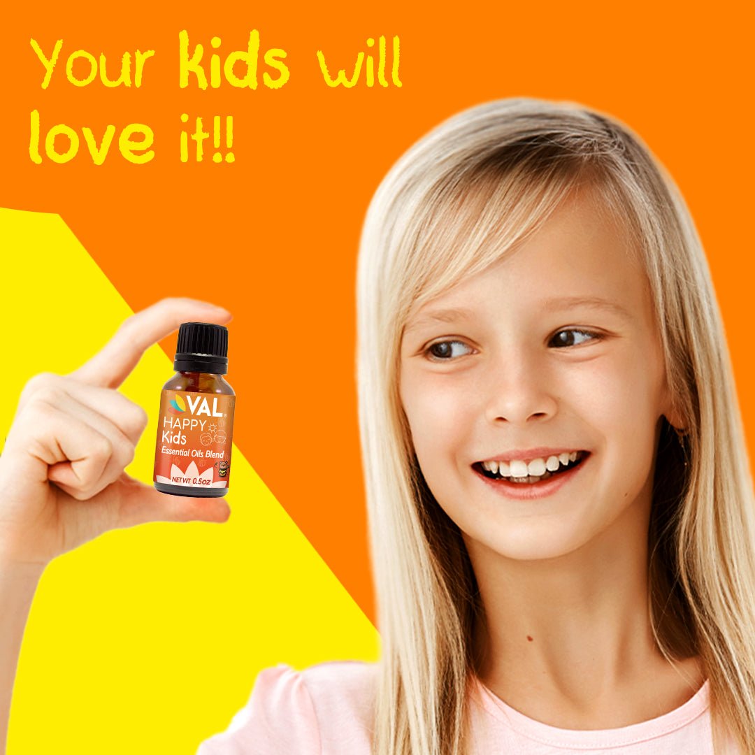 VAL Happy Kids: Calm & Relax Oil Blend, 0.5oz - Kid Safe – Val Supplements