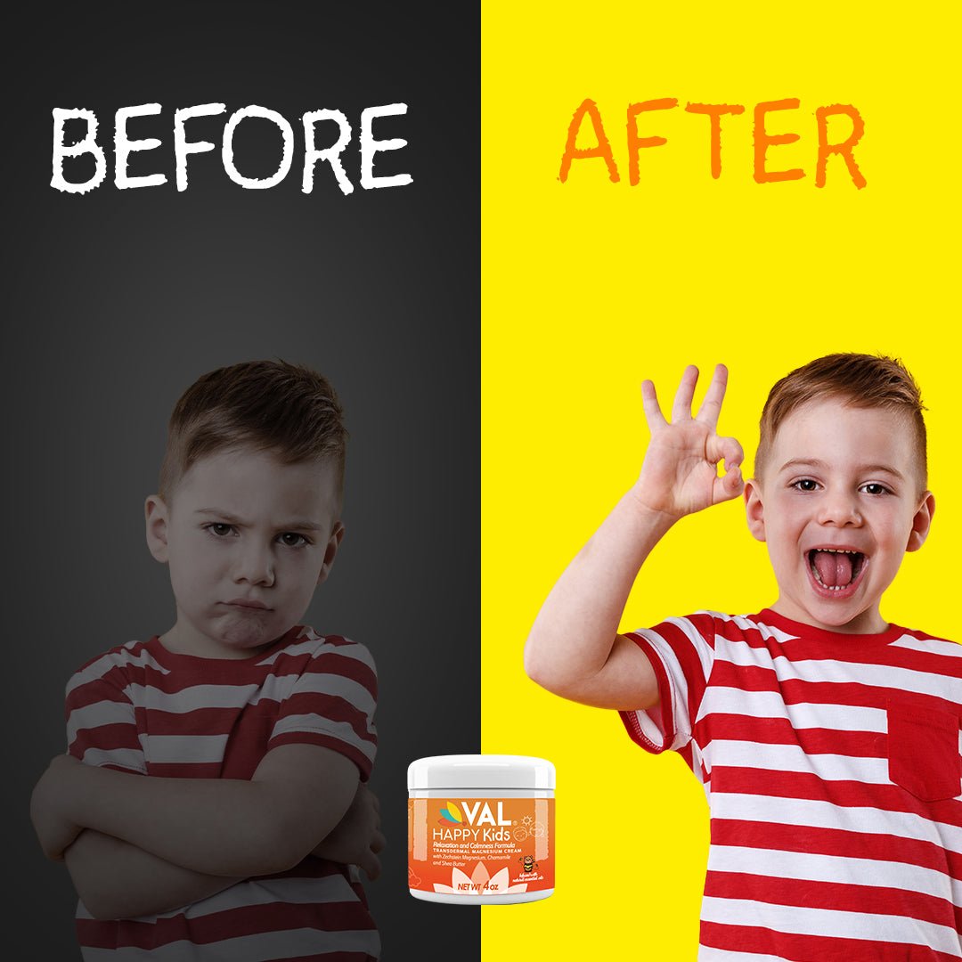 VAL Happy Kids Magnesium Cream for Kids - Relaxation and Calmness ...