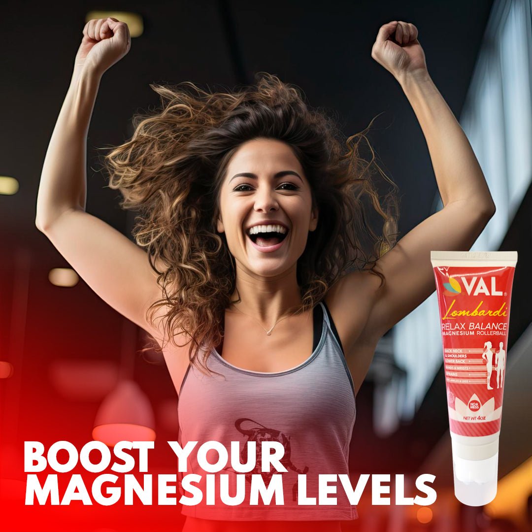 VAL Lombardi Magnesium Rollerball - Deep Pressure Massage Applicator with Cool-to-The-Touch ...