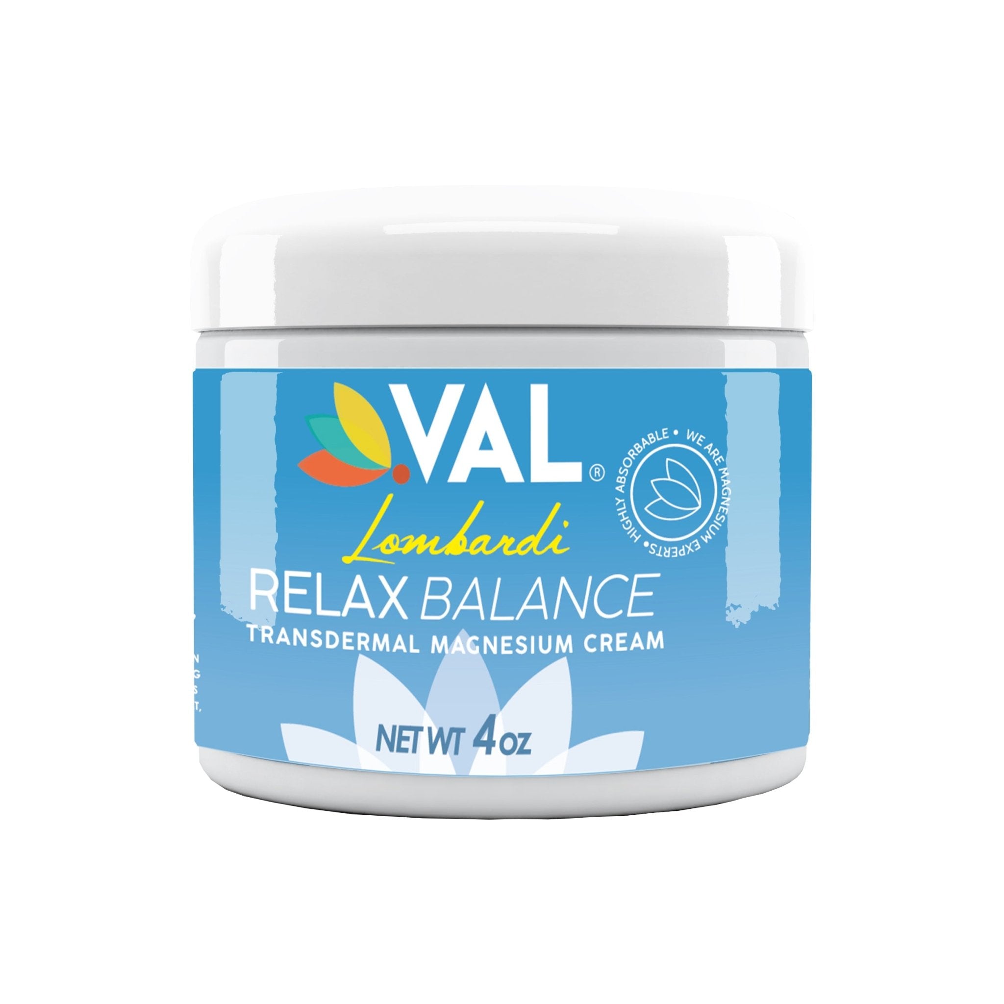 VAL Lombardi Transdermal Magnesium Cream Natural Pain Relief – Val ...